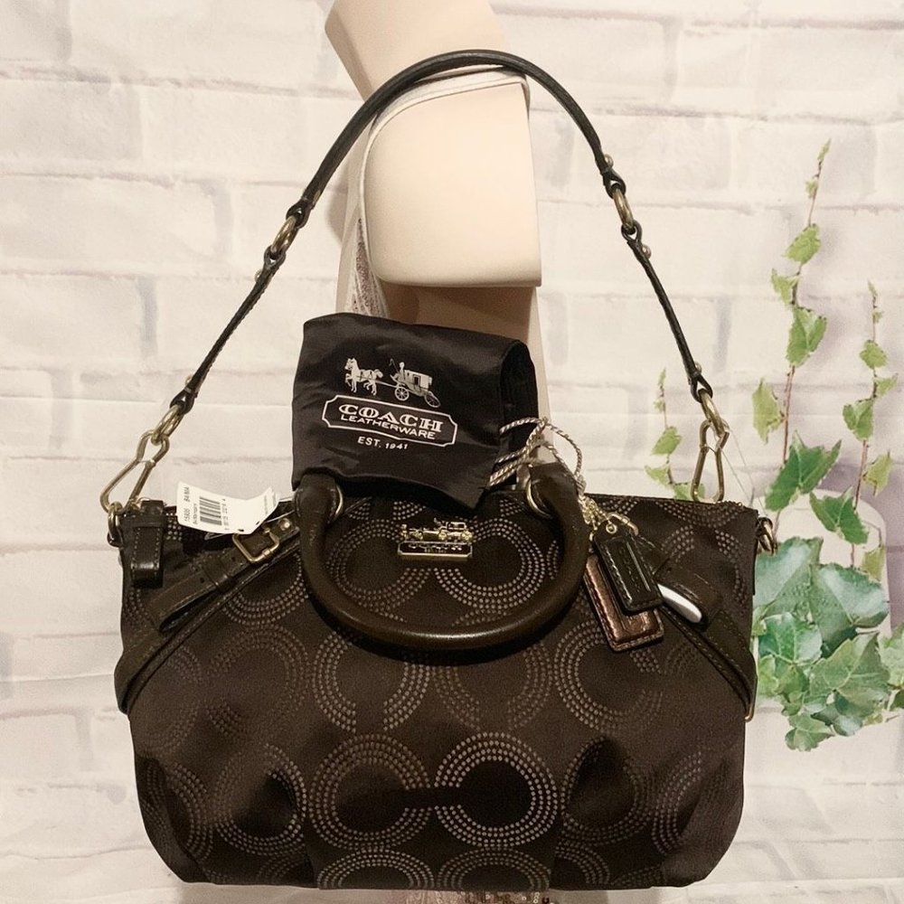 Coach 15935 Mahogany Madison Signature Logo Dot Op Ar… - Gem